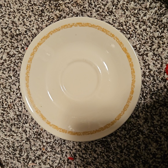 Dining | Corelle By Corning Saucers 8s Yellow Lines Around The Edge Set ...